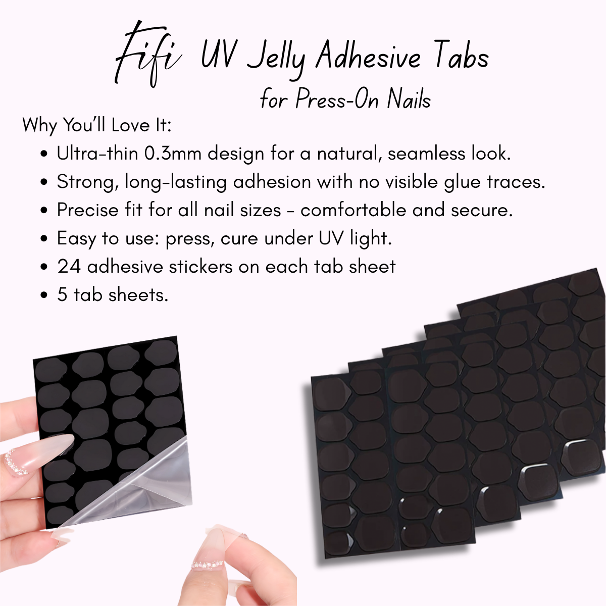 UV Jelly Adhesive Tabs – FiFi Nails